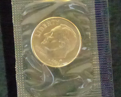 2005 P 2005P 2005-P satin finish roosevelt dime uncirculated us mint ...