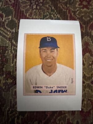 Edwin Duke Snider 1989 Bowman Sweepstakes Reprint Brooklyn Dodgers | eBay