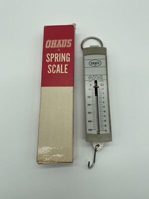 OHAUS Spring Scale up to 500g 18oz 8002-MO USA Pull Tool | eBay