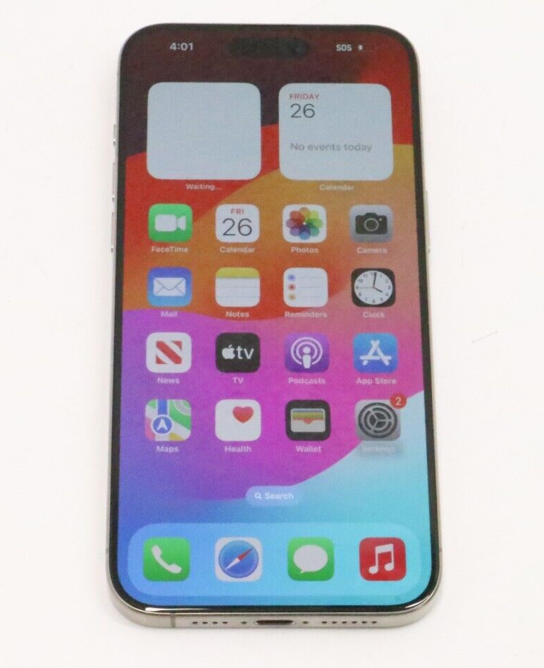 Apple iPhone 15 Pro Max - 256GB - MU683LL/A Natural Titanium (AT&T) | eBay