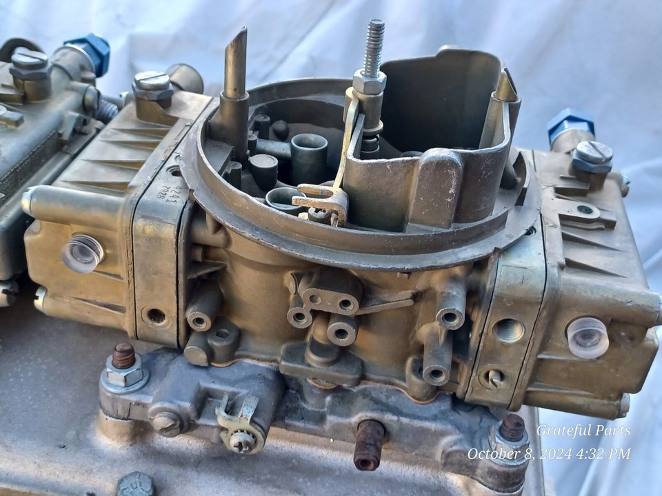 BBC Edelbrock 7075 Victor Ram 2-R Aluminum Tunnel Intake HOLLEY 4224-S ...