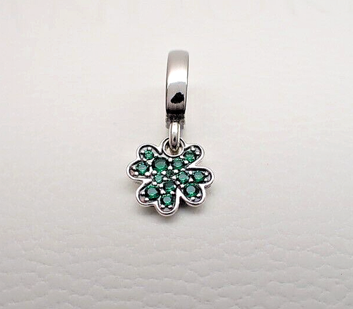 Authentic Pandora #792751C01 Four-Leaf Clover Dangle Charm for sale ...