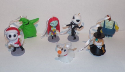Disney Nightmare before Christmas 7piece Ornament Jack Behemoth Mayor ...