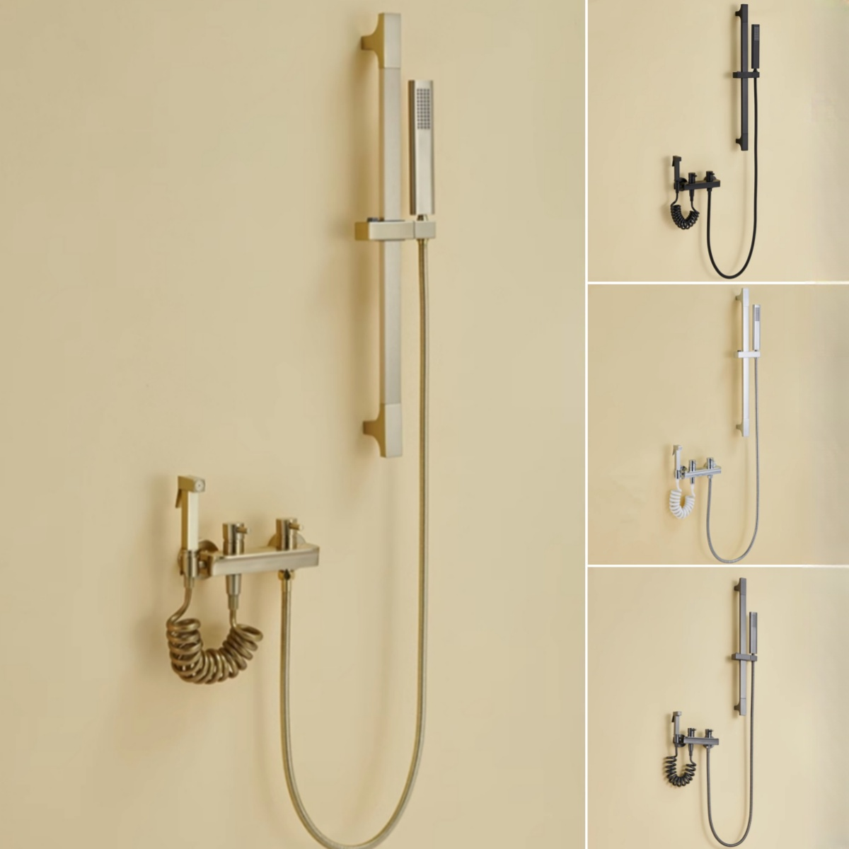 Rain Shower Head Slide Bar All Metal 27.5 Inch Shower Slide Bar For