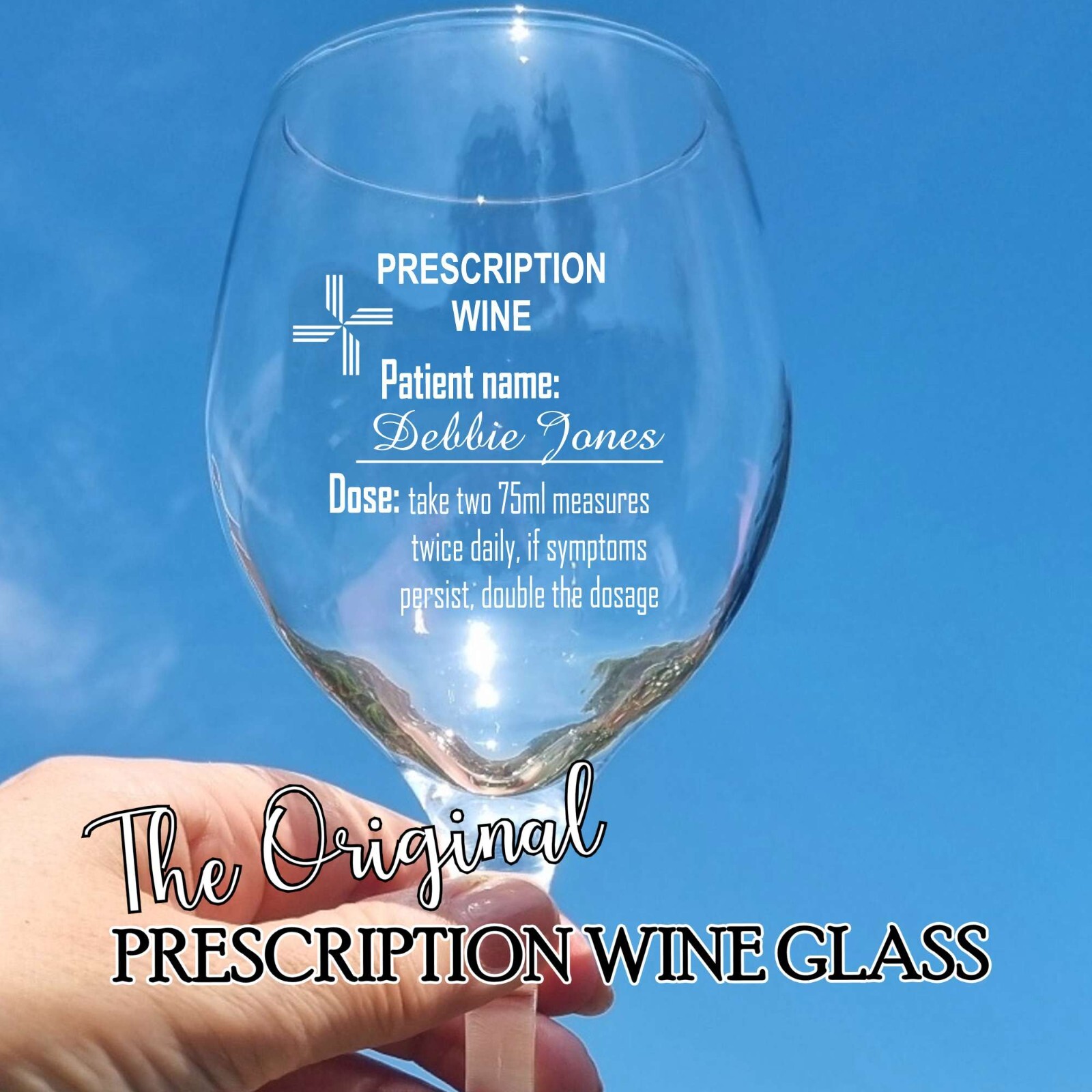 Personalised Engraved wine glass PRESCRIPTION WINE PRESCRIPTION GIN ...