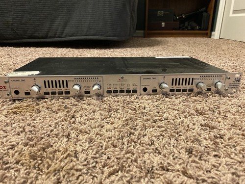 DBX 386 Dual Vacuum Tube Preamp w/ Digital Out 1U Rack Signal Processor ...