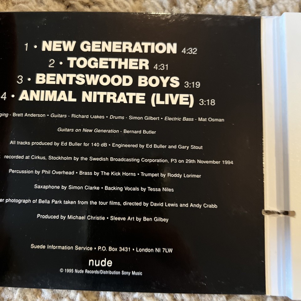 Suede - New Generation Promo CD Single Austria Import (London Suede) | eBay