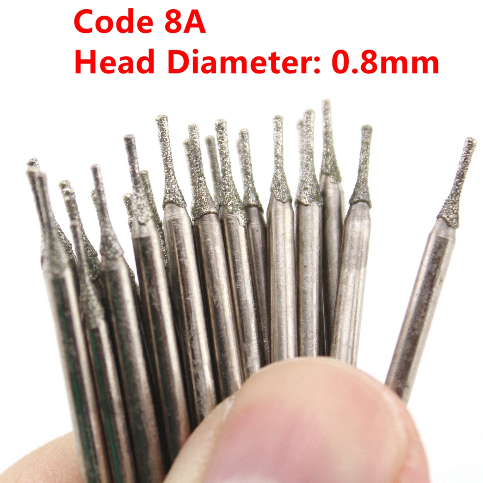 30Pcs 0.5 0.8mm Diamond Drill Bits Set Micro Hole Saws Lapidary Tools ...