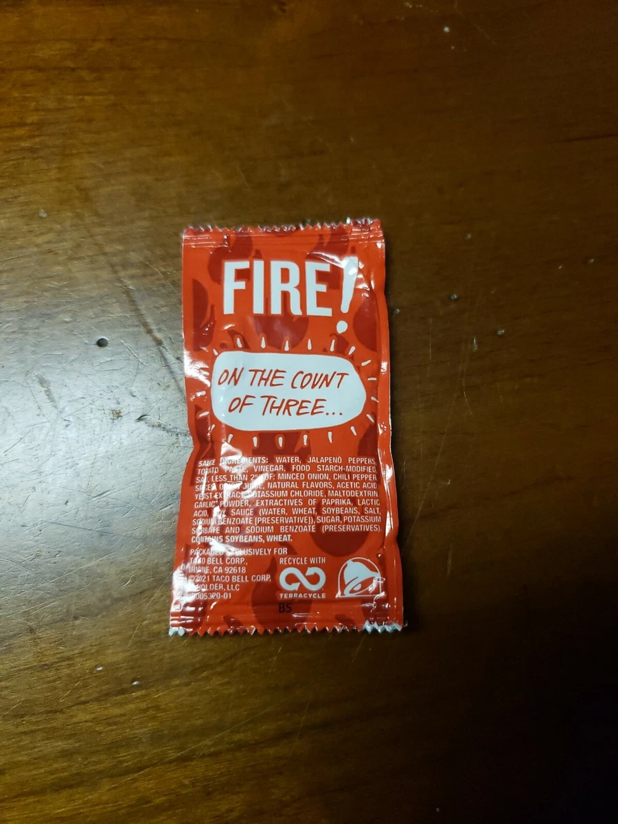 Taco Bell Fire Sauce Packets
