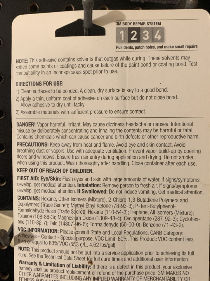 3M Auto Yellow Super Weatherstrip and Gasket Adhesive 08002 2 OZ. | eBay