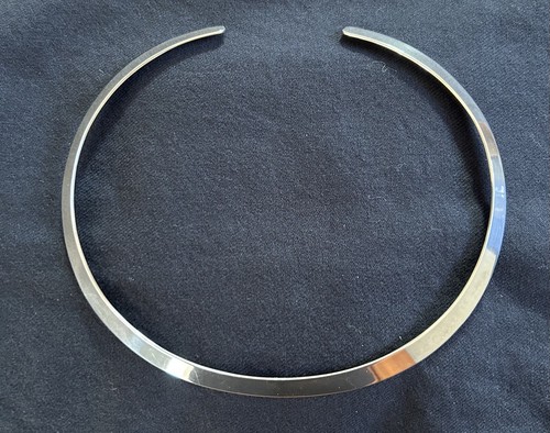 Beautiful Vintage Sterling Silver Choker Necklace -Ed Levin | eBay