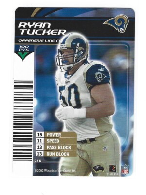 NFL SHOWDOWN 2003 SPORTS CARD GAME: ST. LOUIS RAMS RYAN TUCKER | eBay