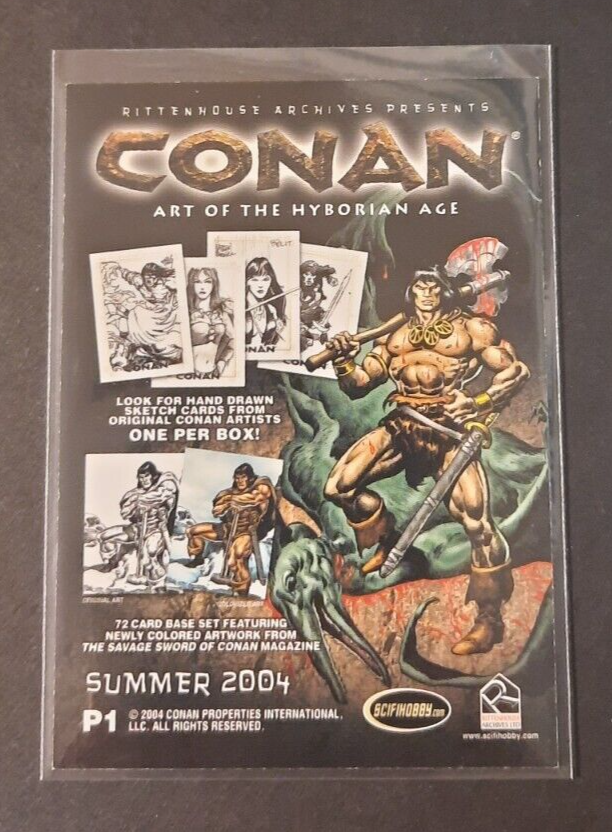 CONAN Art of the Hyborian Age Promo Card #P1 Rittenhouse 2004 | eBay