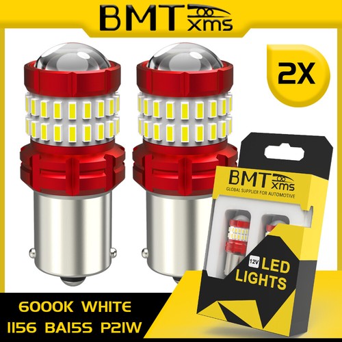 44SMD White 7506 1156 LED Light Bulbs For VW Jetta Daytime Running DRL ...