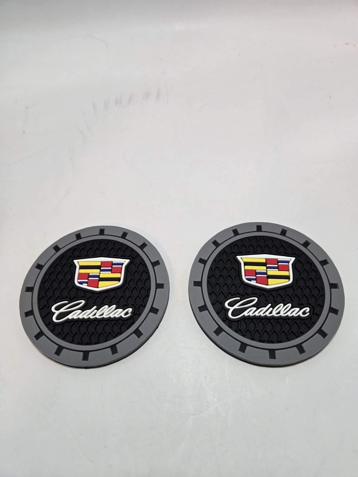 2 X -CAR COASTERS CUP HOLDERS MATS UNIVERSAL 2.75" FOR /CADILLAC | eBay