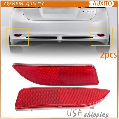 Red Rear Bumper Reflector LED Brake Tail Light For Toyota Corolla 2011 ...