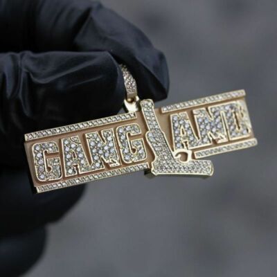 Gangster Style Gangland Gun Design 925 Sterling Silver HipHop Stylish ...