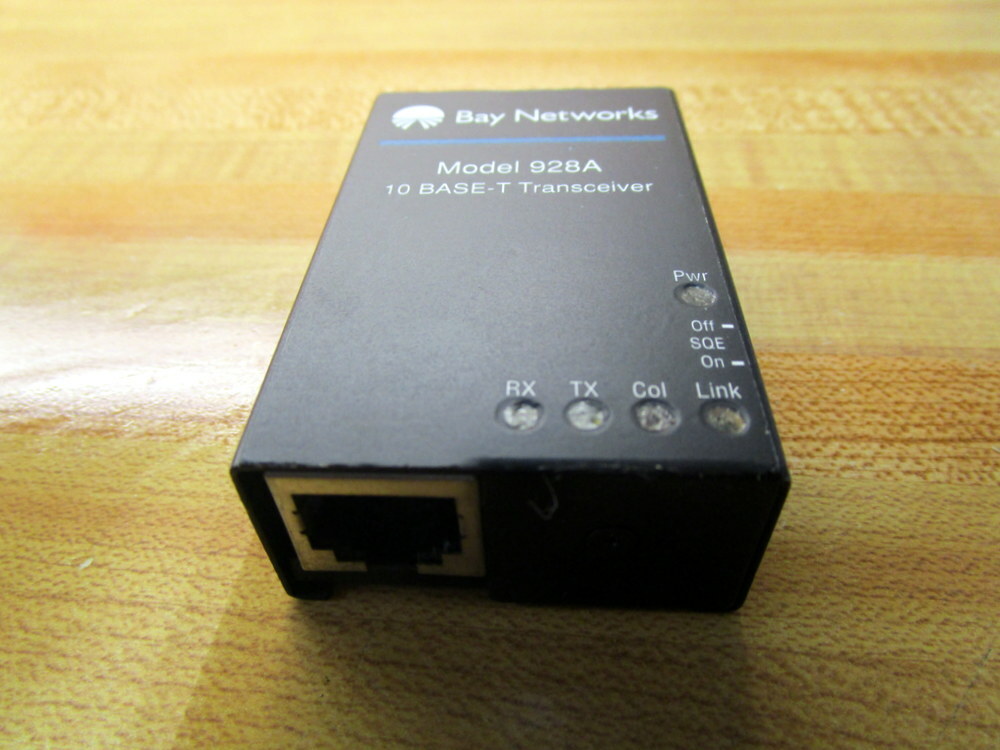 Bay Networks 928A 10 Base-t Transceiver 12v 200ma for sale online | eBay