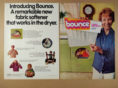 1976 Bounce Fabric Softener 'Introducing' Procter & Gamble vintage ...