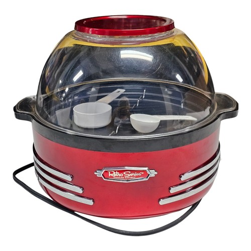 Red Nostalgia Electrics Retro Series Popcorn Maker TESTED WORKS GREAT ...