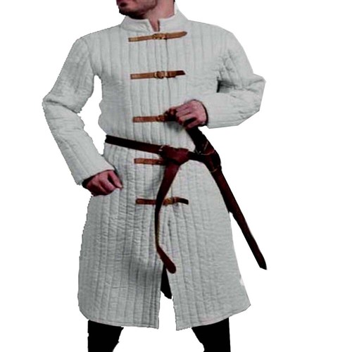 Medieval Thick Padded Armor Gambeson Costume Dress Coat Aketon Sca Larp ...