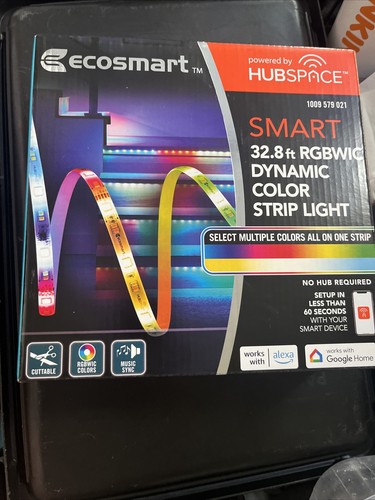 EcoSmart Smart Dynamic Color Changing LED Strip Light 32.8' 1009 579 ...