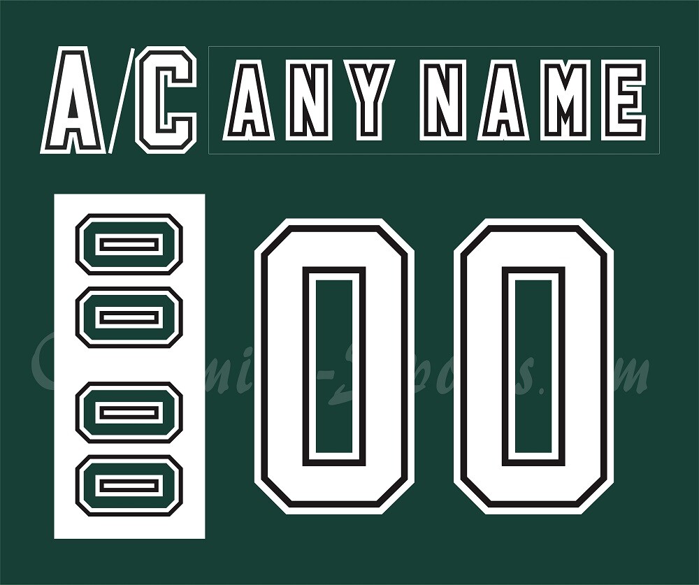 NCAA Michigan State Spartans Customized Number Kit For 2006-07 3rd ...