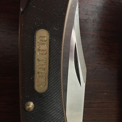 OLD TIMER KNIFE 5 inch lock back USA made | eBay