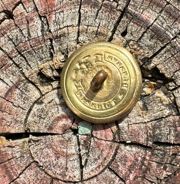 Pre CIVIL WAR PERIOD Navy Button RARE Back Mark G. Benedict Burham With ...