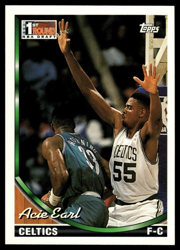 1993-94 Topps 1st Round Draft Pick #236 Acie Earl Rookie Boston Celtics ...