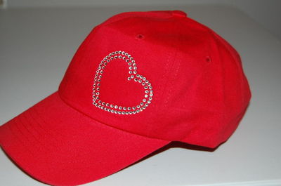 Rhinestone Heart Cap (Low Profile & Cadet Caps) | eBay