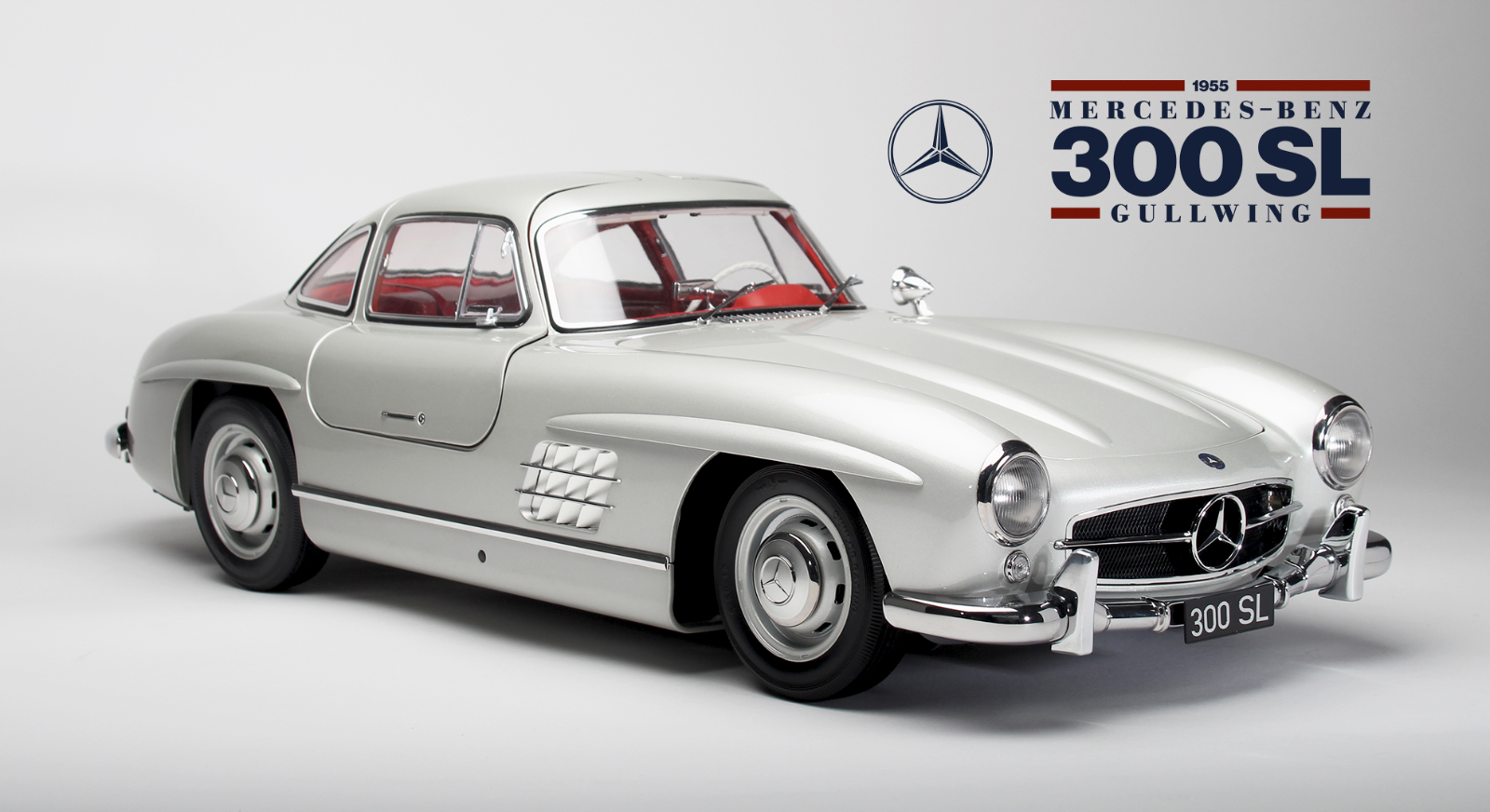 BUILD MERCEDES BENZ 300 SL GULLWING 1/8SCALE complete FULL MODEL KIT ...