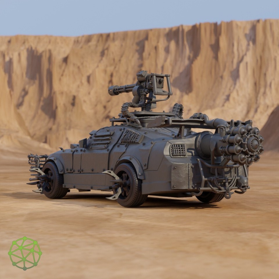 Armored Car with Chaingun | Post Apocalyptic | Car Wars | Gaslands ...