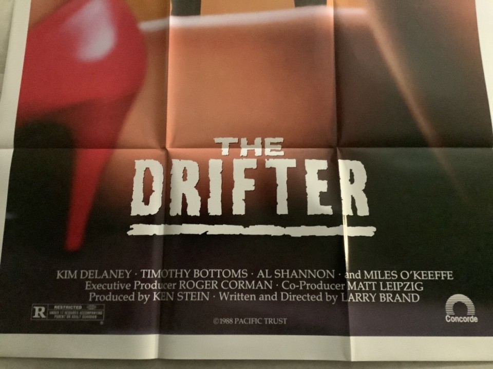 THE DRIFTER Kim Delaney VIDEO PROMO POSTER ORIGINAL FOLDED | eBay