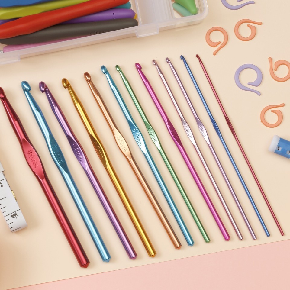 Incraftables Crochet Kit for Beginners & Pro. Crocheting Set with ...