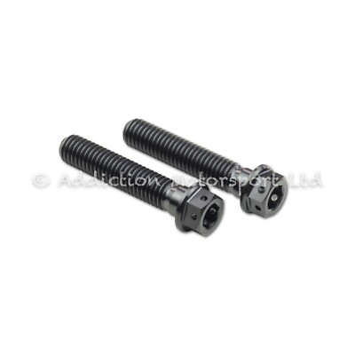 Black Titanium Front Fork Pinch Screws Bolt M8x35mm for Kawasaki ...