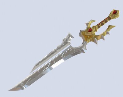 World of Warcraft Shalamayne Anduin Wrynn Sword Battle for Azeroth 3D ...