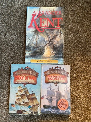 3 pb ALEXANDER KENT ~ Colours Aloft ~ Sloop of War ~ The Inshore ...