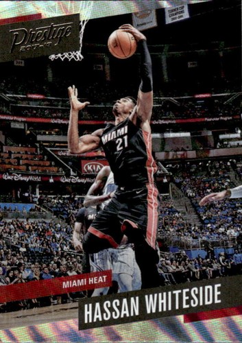 2017 PANINI PRESTIGE HASSAN WHITESIDE 41 MINT MIST BASKETBALL MIAMI ...