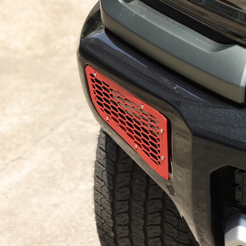 Fits 2022-2026 Hummer EV Front Bumper End Fog Light Cover Grille Red ...