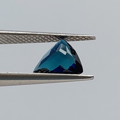 Loose Indicolite gemstones, Triangle shape, 8.25x7.5mm, Checkerboard ...