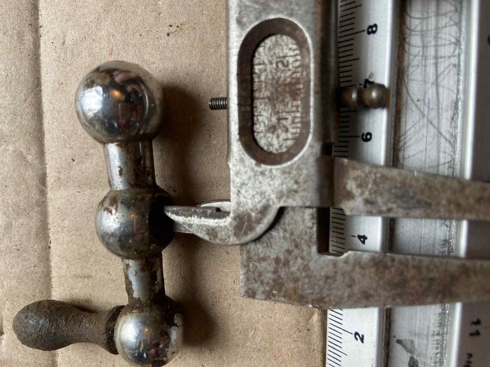 Lathe / Milling machine ball Handle Myford W Threaded bore feedscrew ...