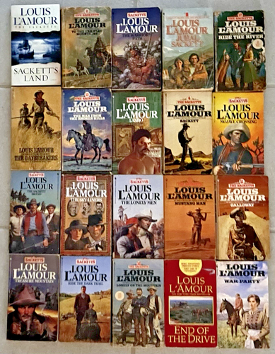 Louis Lamour The Sacketts Complete Set, Books 1-18 +End of the Drive ...