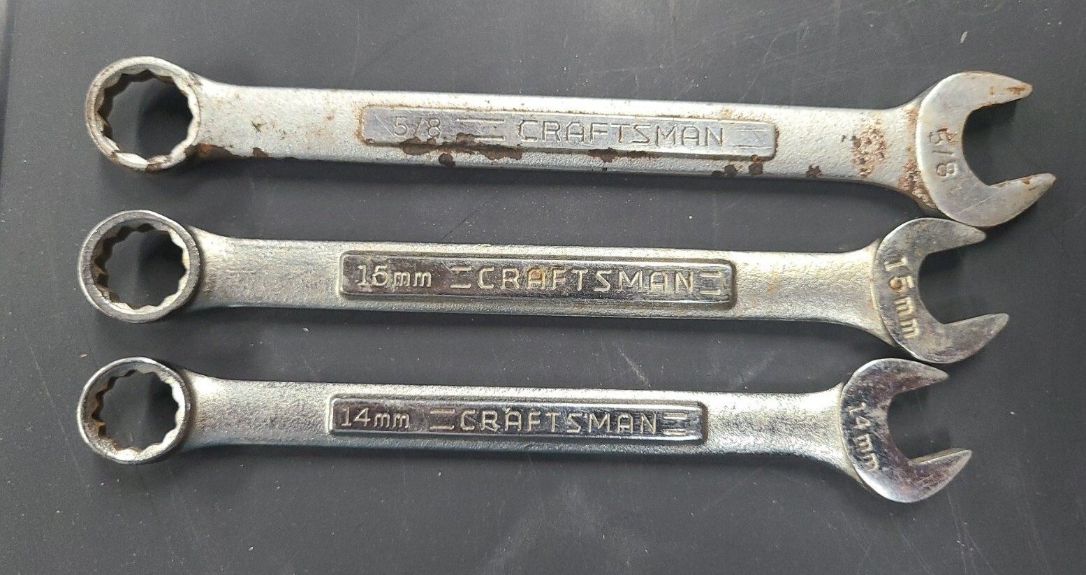 Vintage Craftsman Wrenches LOT OF 3 - Made in USA - 5/8, 14mm, 15mm | eBay
