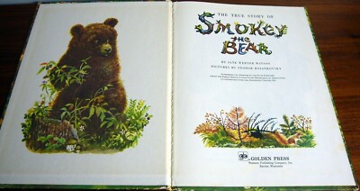The True Story of Smokey the Bear, Big Golden Book Feodor Rojankovsky ...
