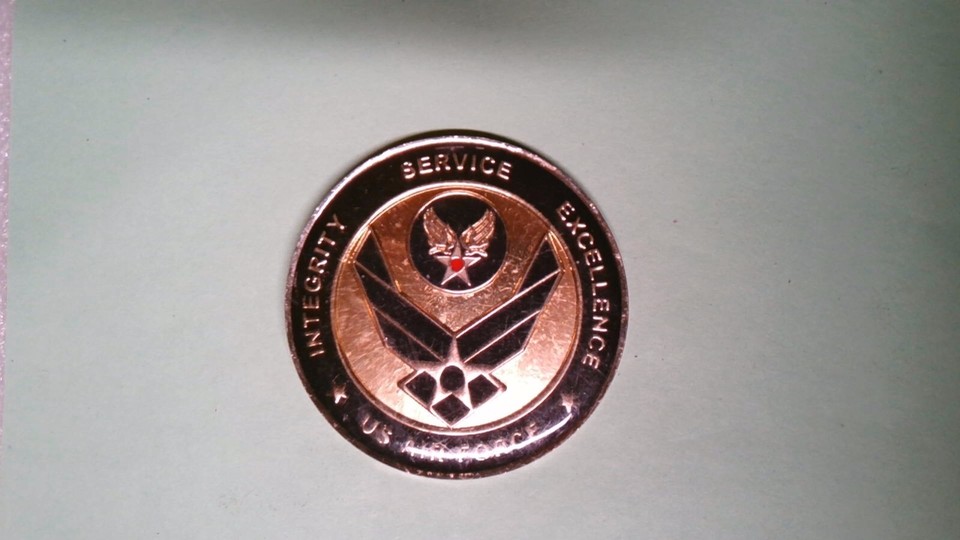 CHALLENGE COIN U.S. AIR FORCE BMT 331 TRS FLT 364 TRAINED BY THE DEVIL ...