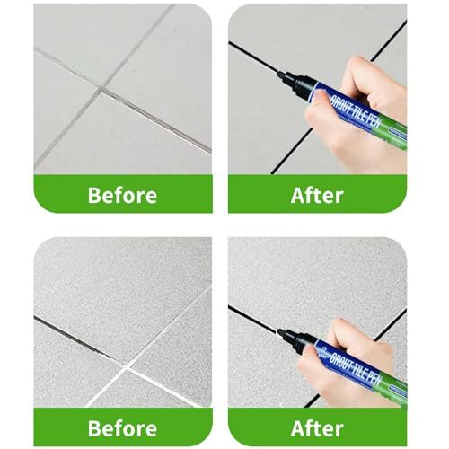 5 PCS Tile Grout Pen Home Repair Pen Tile Paint Markers for Tiles Floor ...