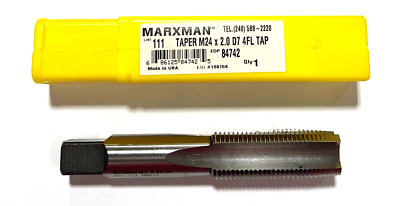 Marxman M24 x 2mm HSS Hand Tap D7 4 Flute Taper Tap USA Made 84742 | eBay