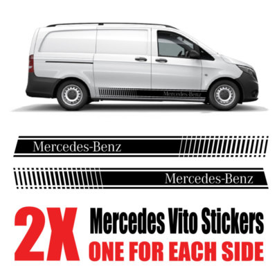 Mercedes Vito Graphics stripes Camper Van Decals Stickers mv5 | eBay