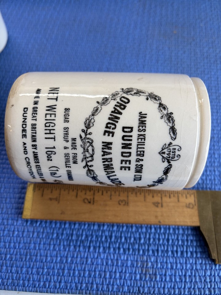#1-Antique Keiller Sons Dundee Marmalade Stoneware Crock Jar England ...